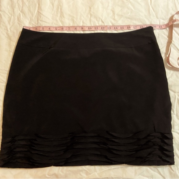 Apostrophe | Skirts | Apostrophe Black Shirt Skirt With Ruffle | Poshmark